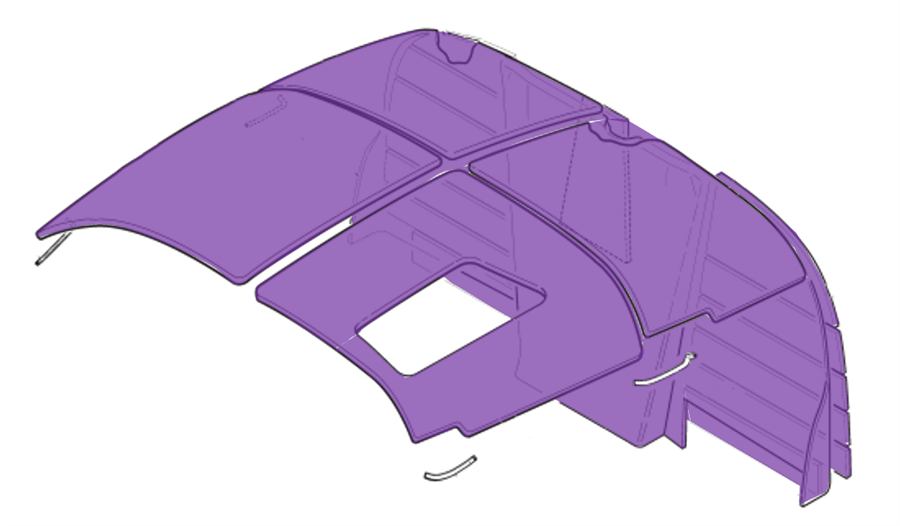 R66 Headlining & Bulkhead Assy