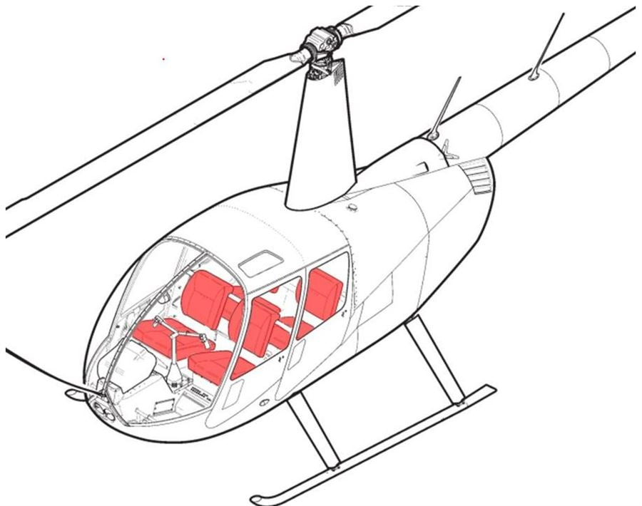 R44 Sheepskin Seat Overcovers