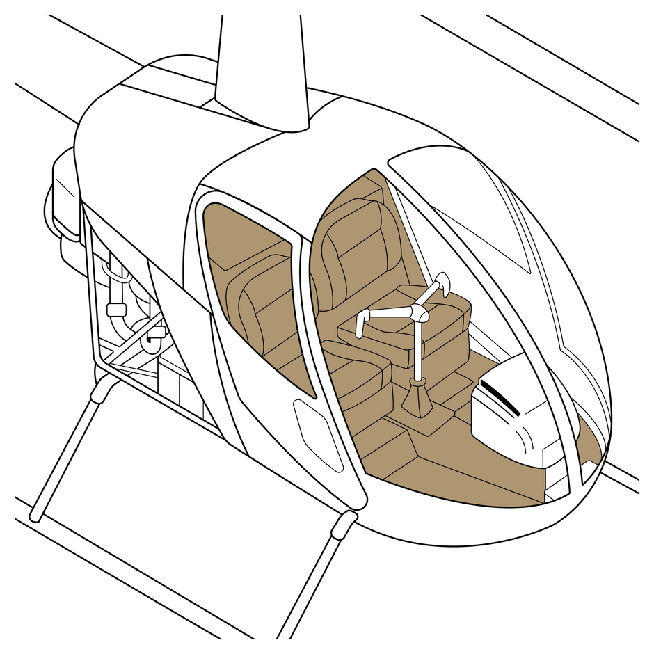 Robinson R22 Helicopter Interiors | Seats, Kits & Accessories